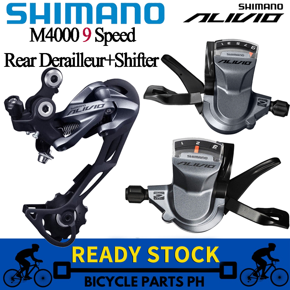 Shimano alivio m4000 rd 9 speed shifter groupset 9 speed rear ...