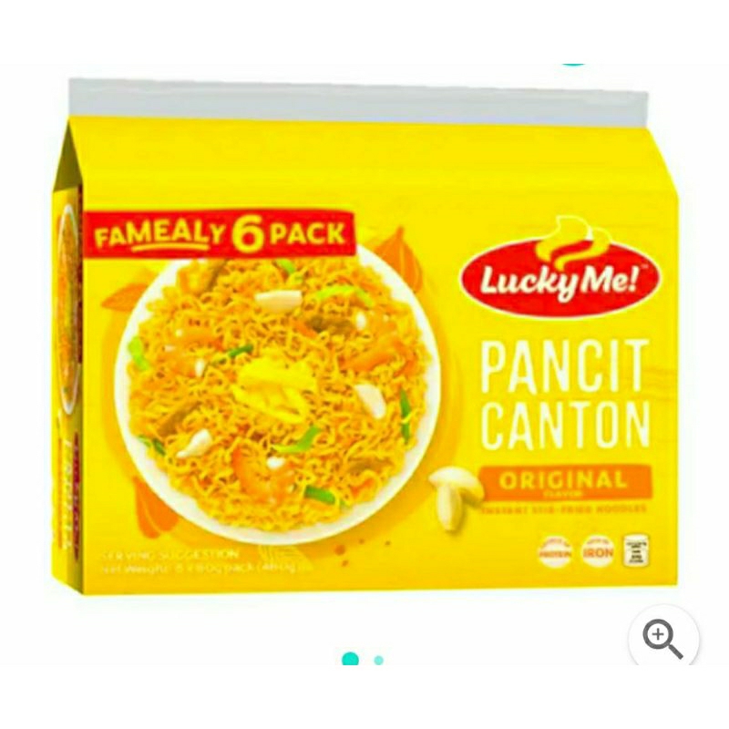 Lucky Me instant pancit canton Flavor flavor ( 60gramsx6pcs) | Shopee ...