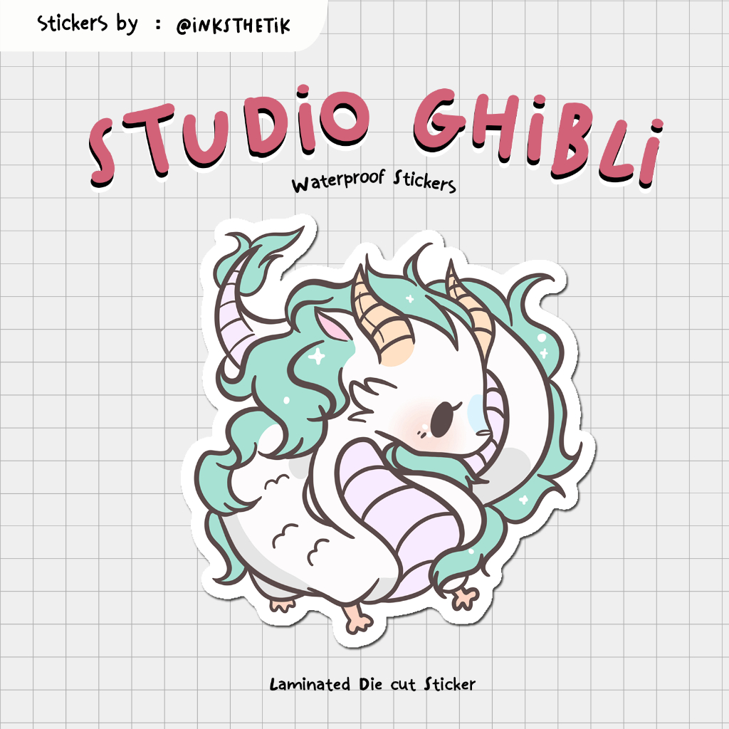 HAKU DRAGON - SPIRITED AWAY | STUDIO GHIBLI Style aesthetic Stickers ...