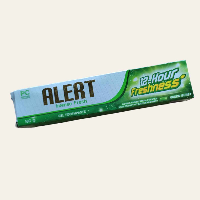 UCHOOZ ALERT Intense Fresh GREEN BURST Gel ToothPaste 160g | Shopee ...
