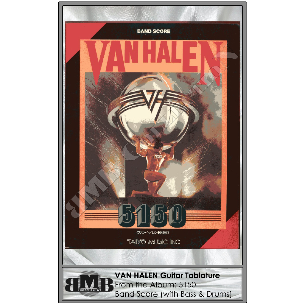 Guitar Tablature Van Halen 5150 Band Score (with Bass & Drums) | Shopee ...