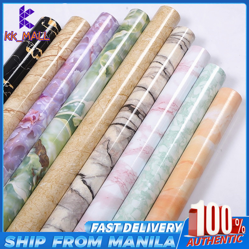 Marble Wallpaper Wallpaper Countertop Film Self-Adhesive Kitchen Stick (60cm*5m) | Shopee Singapore