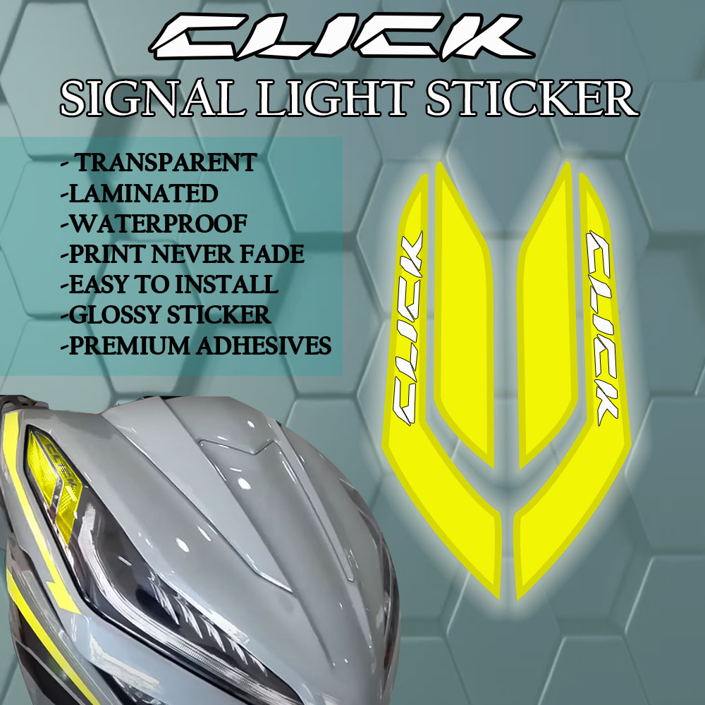 HONDA CLICK V3 & V2 SIGNAL LIGHT / HONDA CLICK V3 STICKER / HONDA CLICK ...