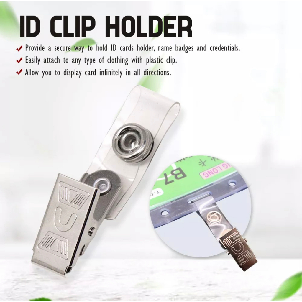 Metal Clip For ID Cards/ID Clip Holder Plastic Color(100pcs/pack ...