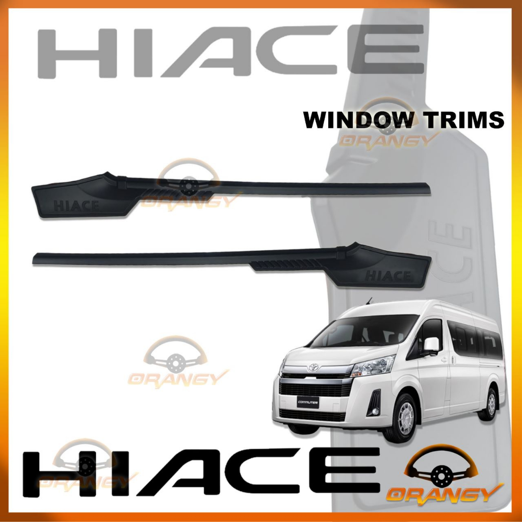 Toyota Hiace Commuter 2019 to 2024 OEM Window Trim Black / Chrome 2021 ...