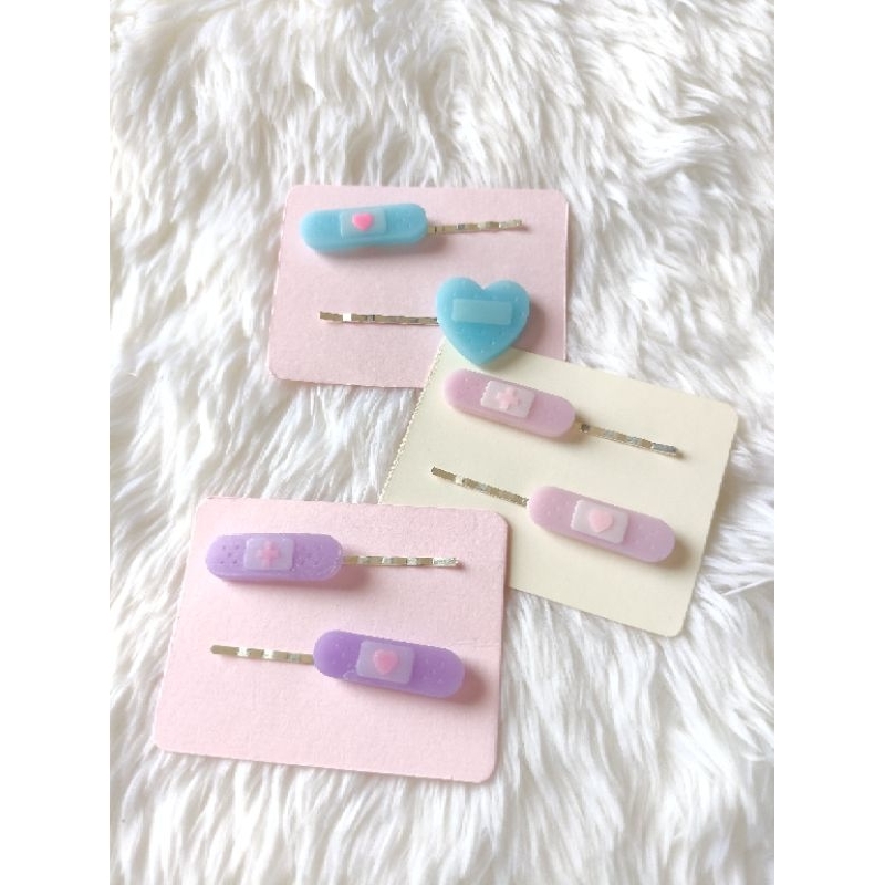 DEVIL CANDY Pastel Bandaid Hair Pins cute yami kawaii handmade | Shopee ...