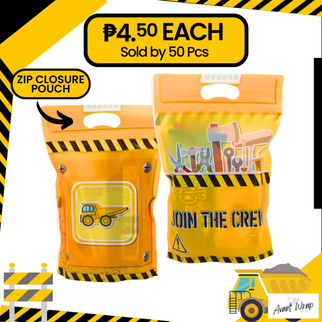 (50 PCS) PP1003 Tools Construction Loot Bag Chips Bag Chipsbag Zip ...