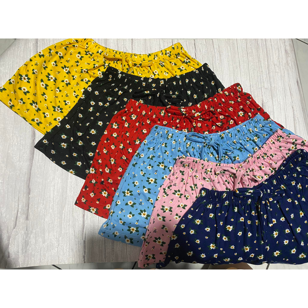 (FDC) JAZZY PANGBAHAY SHORT FLORAL FIT SMALL TO XL | Shopee Singapore