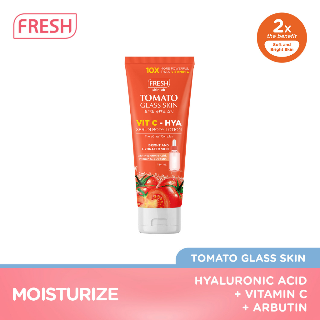 Fresh Skinlab Tomato Glass Skin Vit C - Hya Serum Body Lotion 330mL ...