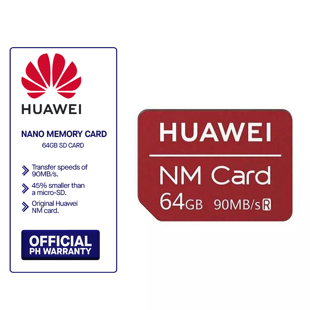 Huawei NM Card 64GB Micro Sd Nano Memory Card 90MB/s Speed For Huawei ...