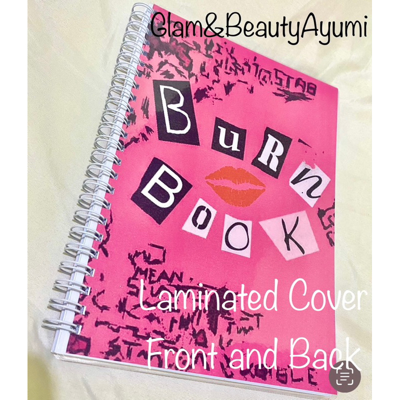 MEAN GIRLS BURN BOOK INSPIRED NOTEBOOK HARDBOUND AND LAMINATED | Shopee ...