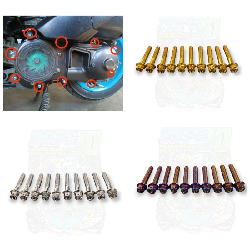 HENG CRANKCASE BOLT NMAX/AEROX V1/V2 | Shopee Singapore