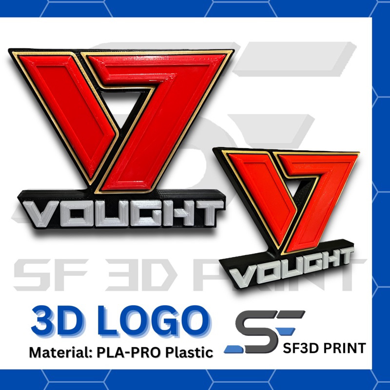 Vought 3D logo for your action figure and funko pop | Shopee Singapore