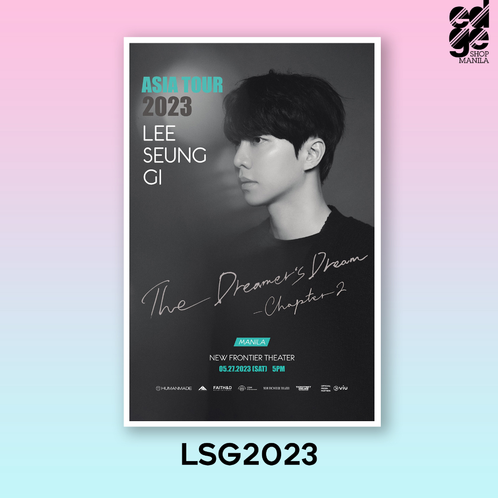 LEE SEUNG GI IN MANILA Fan Meeting Posters ( 305mm x 470mm ) | Shopee ...