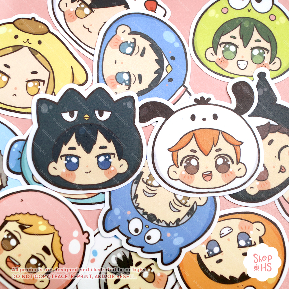 Haikyuu!! Sanrio Chibi Vinyl Stickers | Shopee Singapore