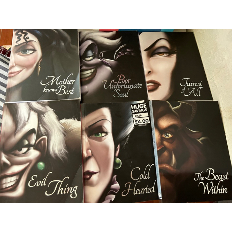 Disney Villains Books (The Beast Within Mistress of all Evil) | Shopee ...