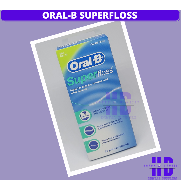 ORAL-B Super floss (50 pre-cut strands) | Shopee Singapore