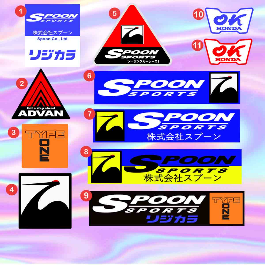 Honda OK Sticker Spoon Sports Car Windshield JDM sticker for Car ...