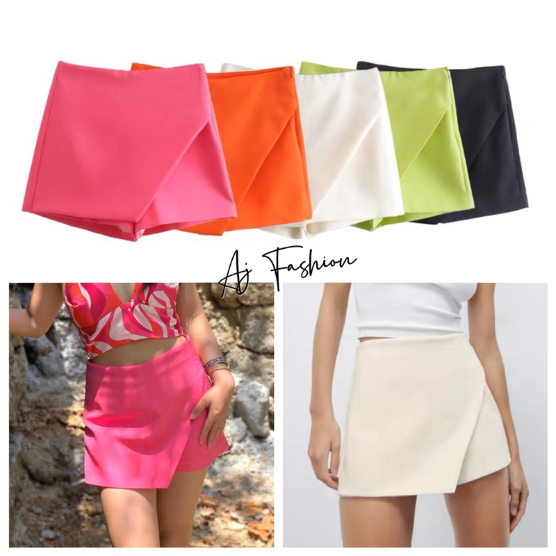 23049 Korean Plain Trendy Skort (Palda short) | Shopee Singapore