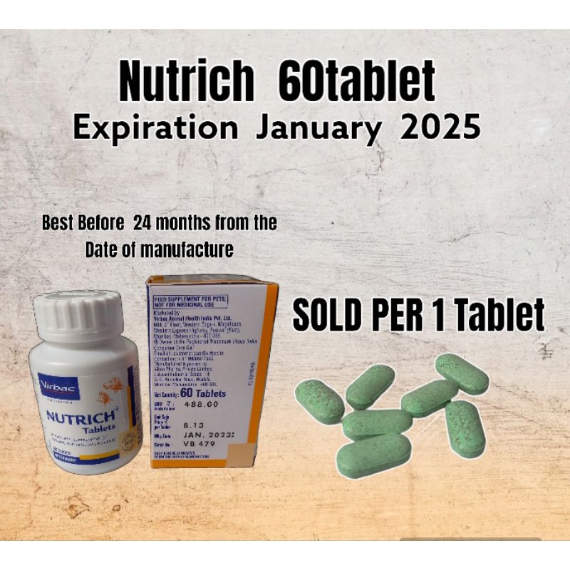 NUTRICH Supplement ( SOLD PER 1 TABLET ) | Shopee Singapore