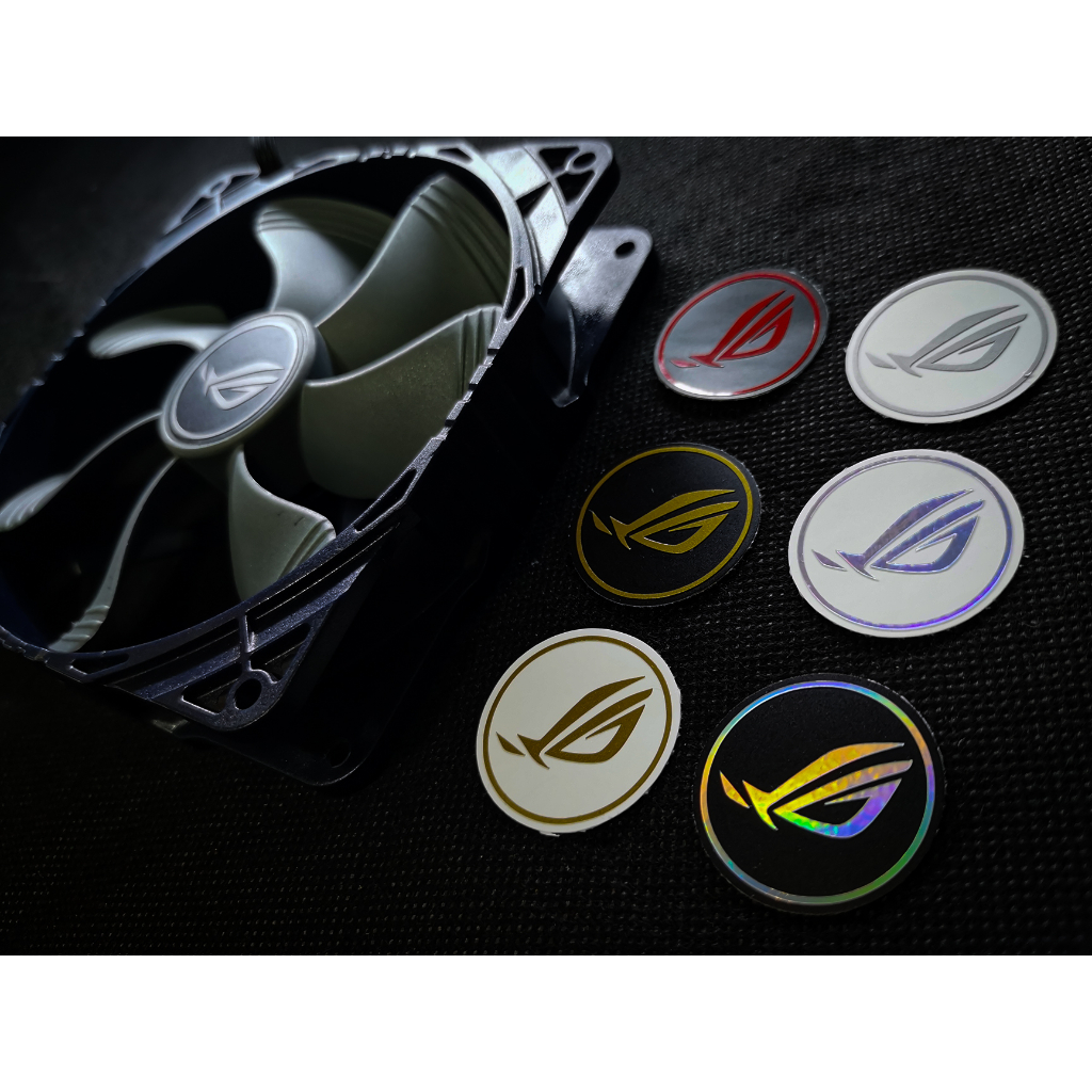 ROG logo sticker / case fan stickers | Shopee Singapore