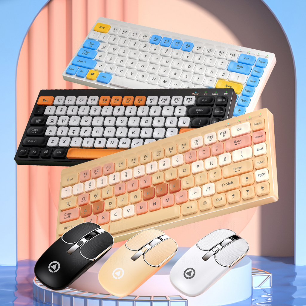 KM02 Bluetooth Three-Mode Wireless Keyboard And Mouse Set Rechargeable ...