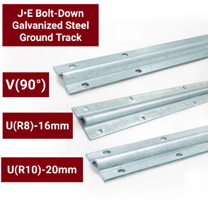 1pc Bolt Down Galvanized Ground Track, U or V Sliding Gate Bottom/Floor ...