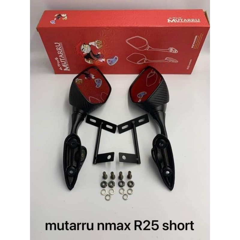 MUTARRU R25 SIDE MIRROR WITH BRACKET FOR NMAX | Shopee Singapore