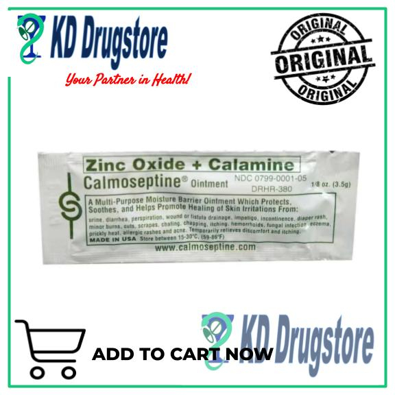 CALMOSEPTINE OINTMENT 3.5G SACHET (SOL PER SACHET) | Shopee Singapore