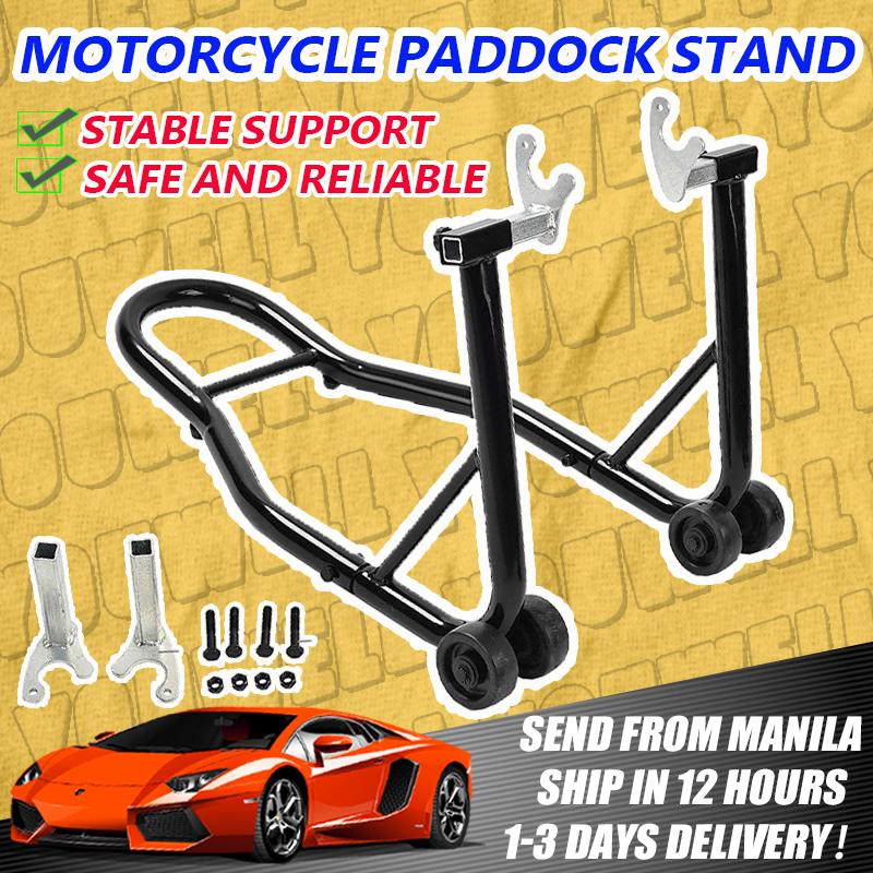 Motorcycle Paddock Stand (2N1) Universal Heavy Duty Motorcycle Parking ...
