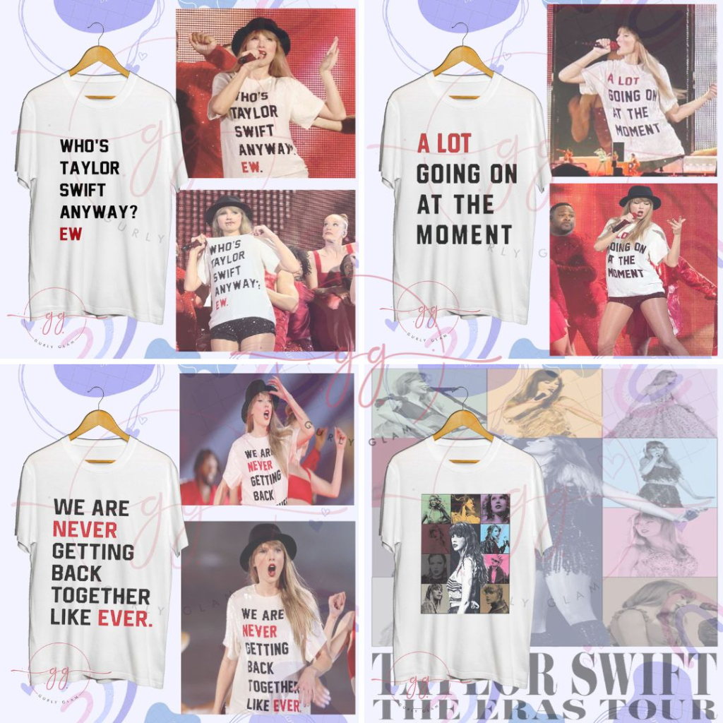 TAYLOR SWIFT GRAPHIC SHIRTS (GURLY GLAM) | Shopee Singapore