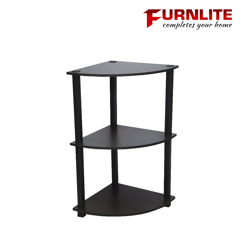 Furnlite 3 Tier Corner Shelf SP076 | Shopee Singapore