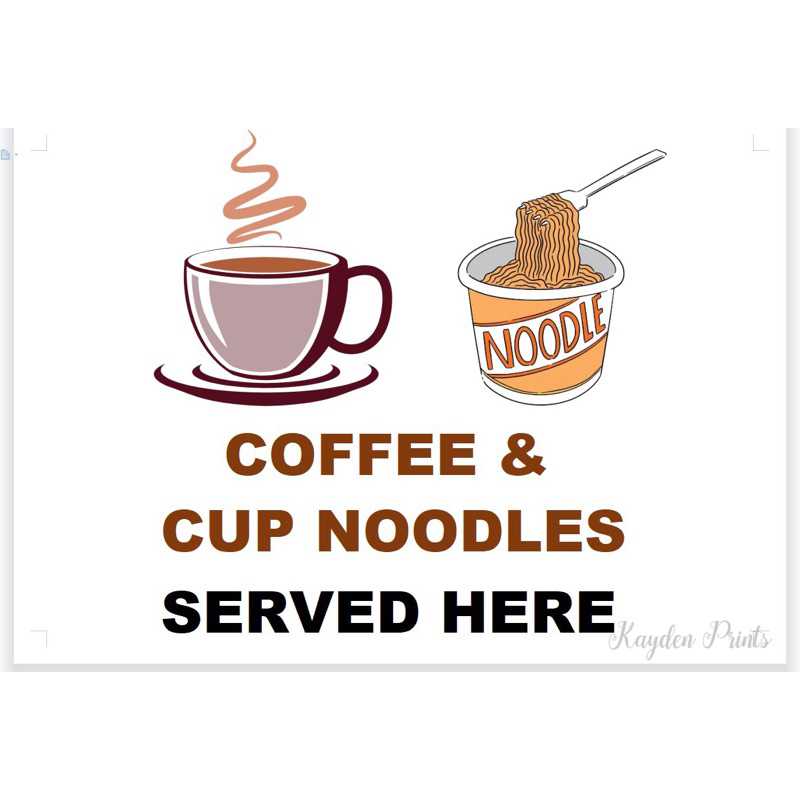 LAMINATED SIGNAGE-A4 size drinks sinage | Shopee Singapore