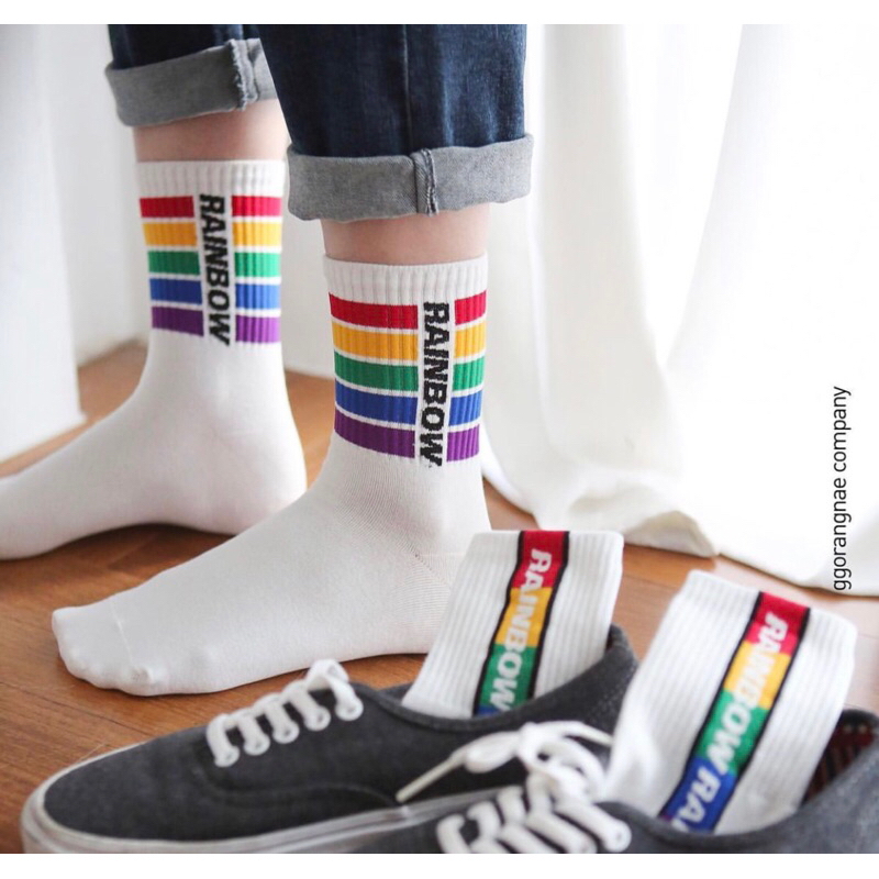 Korean Iconic Socks - Rainbow Pride Crew Series - Made in Korea ...