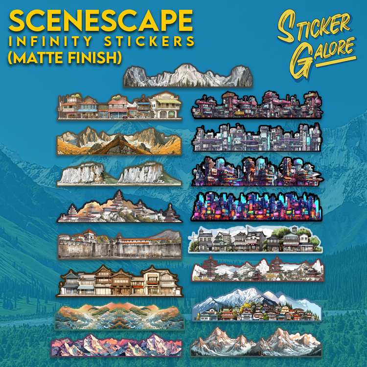 SCENESCAPE AQUAFLASK INFINITY STICKER (WATERPROOF AND SCRATCH PROOF ...