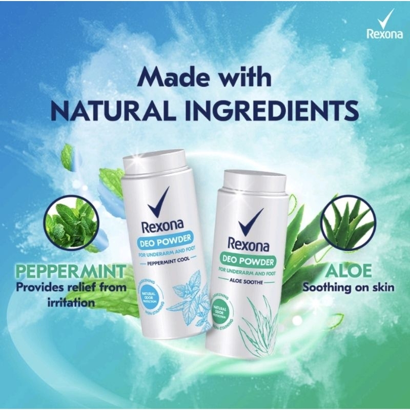 Rexona 3-in-1 Deodorant Powder (choose variant) | Shopee Singapore