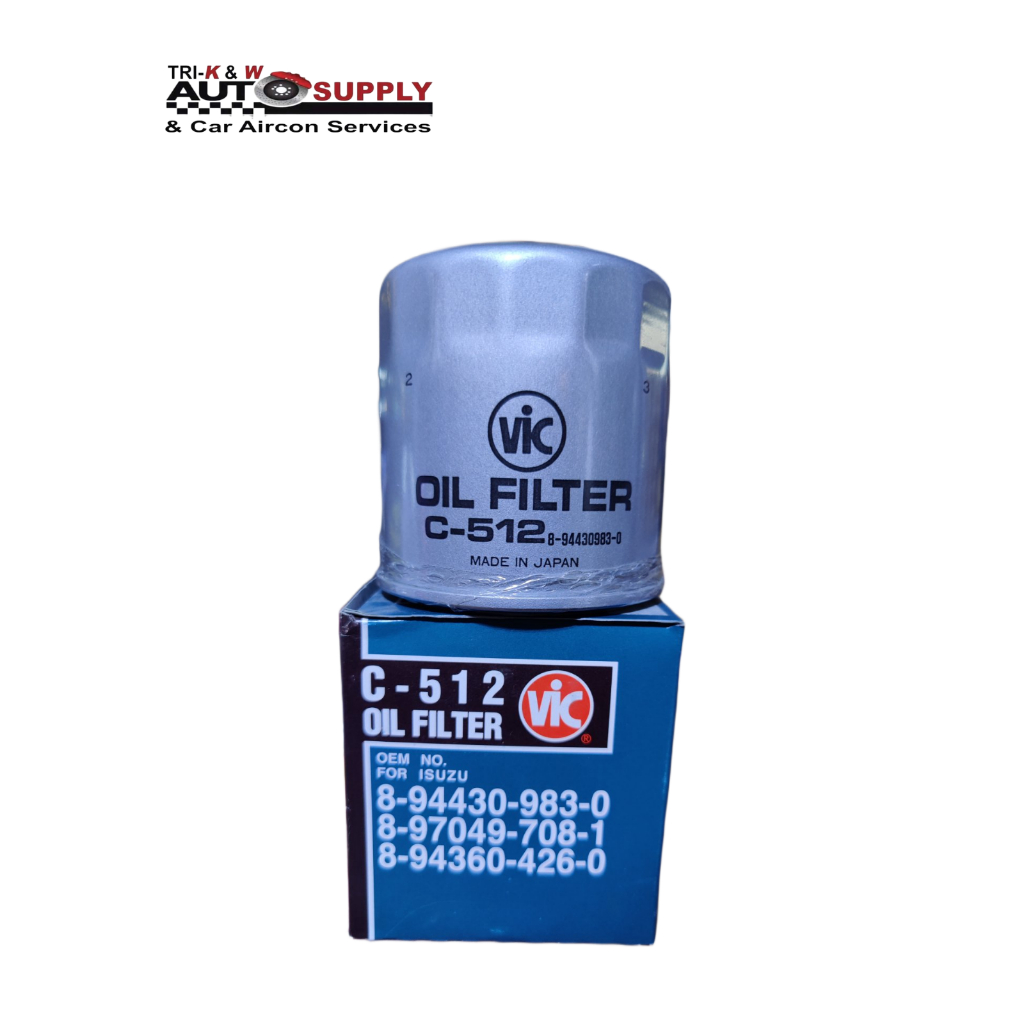 Vic Oil Filter C-512 Isuzu Crosswind MT / Fuego / XUV / Hi-Lander ...