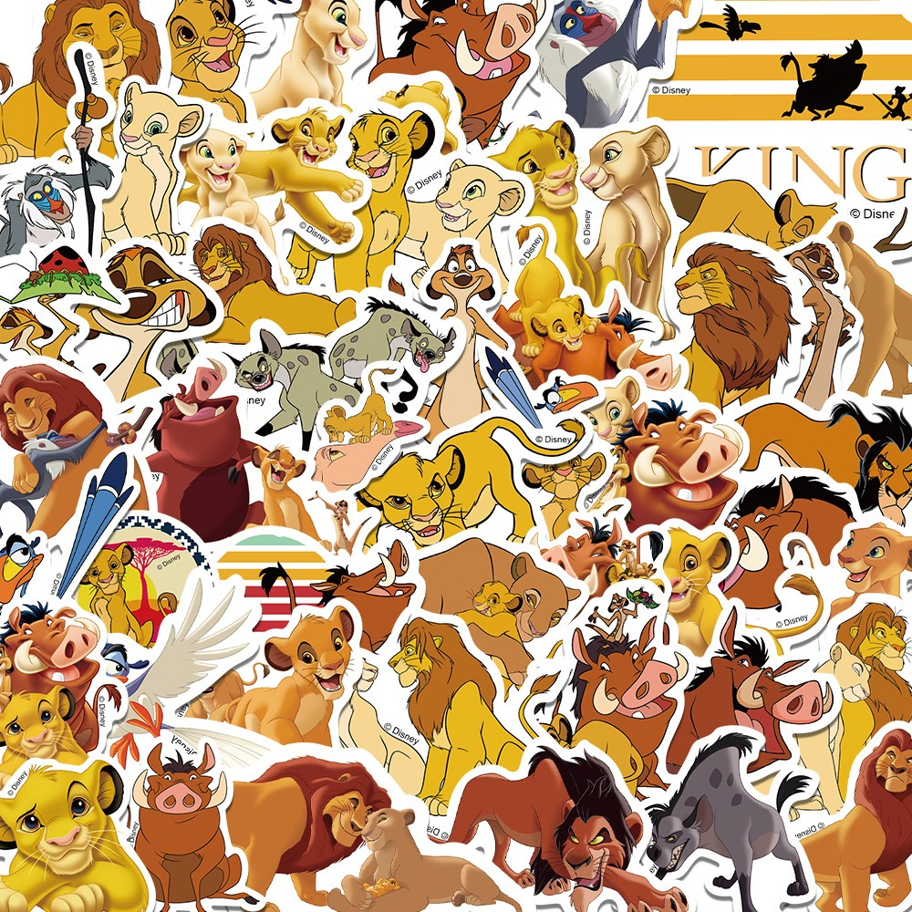 50Pcs/Set The Lion King Simba Series Stickers Fashion DIY laptop ...