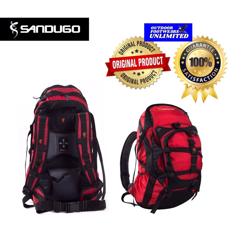 SANDUGO ASCENT 40L BACKPACK WITH ASSAULT PACK & RAIN COVER | Shopee ...