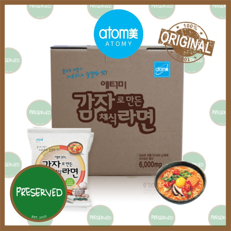 Atomy Korean Potato Vegetarian Ramen 1 Box (114g × 24 packets) | Shopee ...