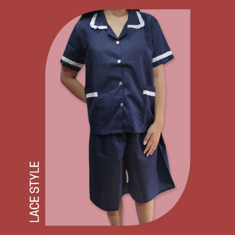 Maid's Uniform - Lace Collar Style (Short and Blouse) | Shopee Singapore