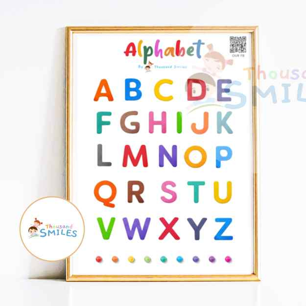 Alphabet A to Z Chart Laminated Wall Poster A4 size for Kids ...