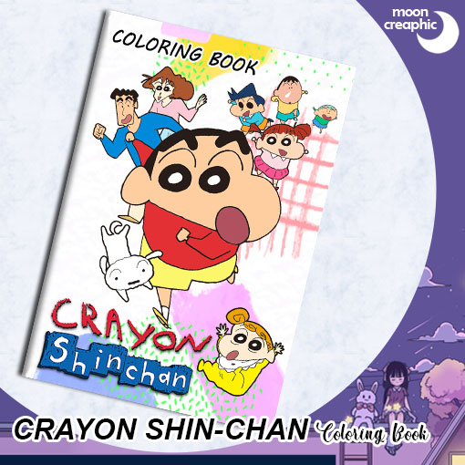 Crayon Shin-chan Coloring Book (A5size) | Shopee Singapore