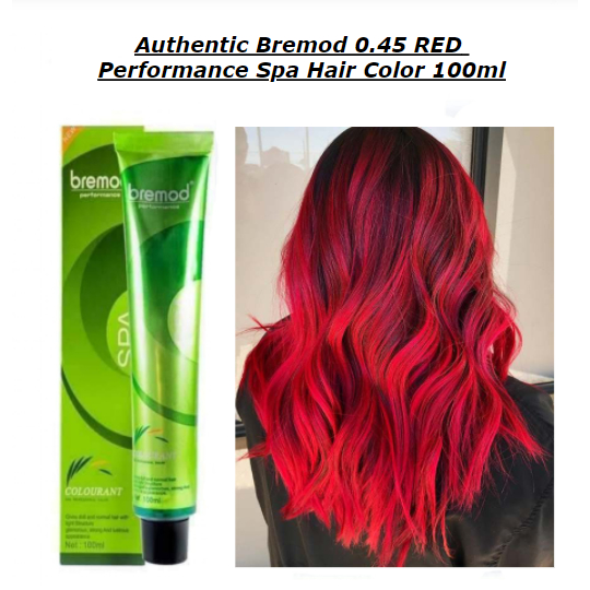 Bremod 0.45 Red Hair Color Hair Dye with Oxidizer | Shopee Singapore