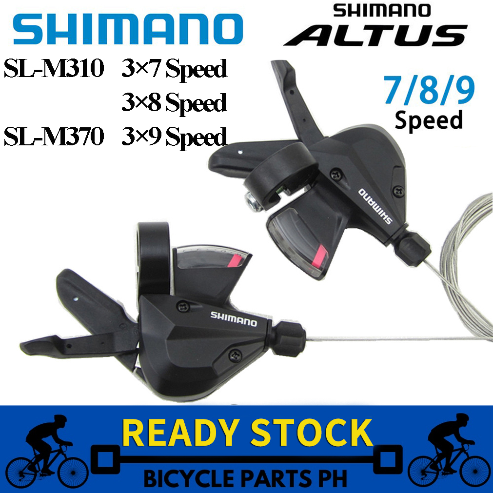 Shimano altus sl-m310/m370 combo shifter 7/8/9 speed trigger shifter with cable mtb bike ...