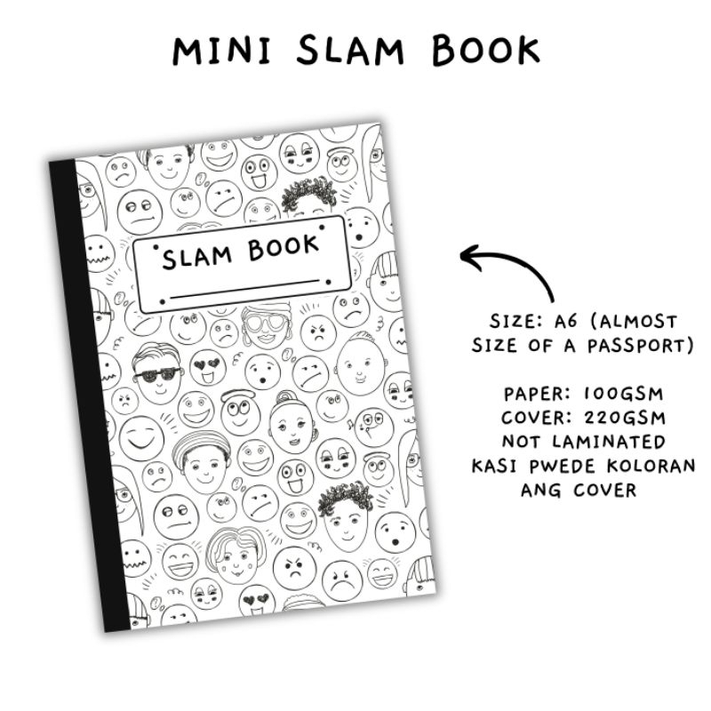 MINI SLAM BOOK ( slum book / autograph / slambook ) | Shopee Singapore