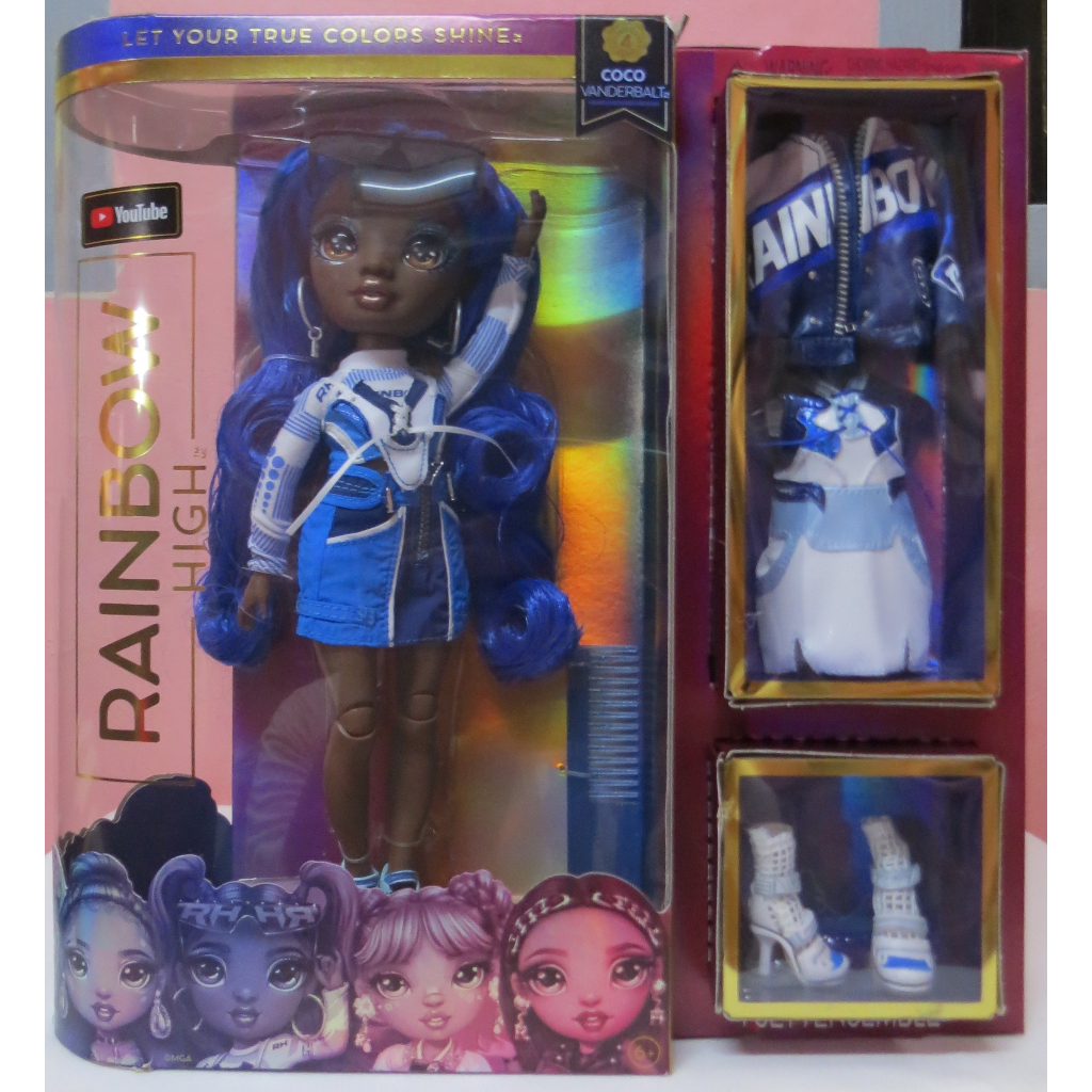 Rainbow High Coco Vanderbalt- Cobalt Blue Fashion Doll | Shopee Singapore