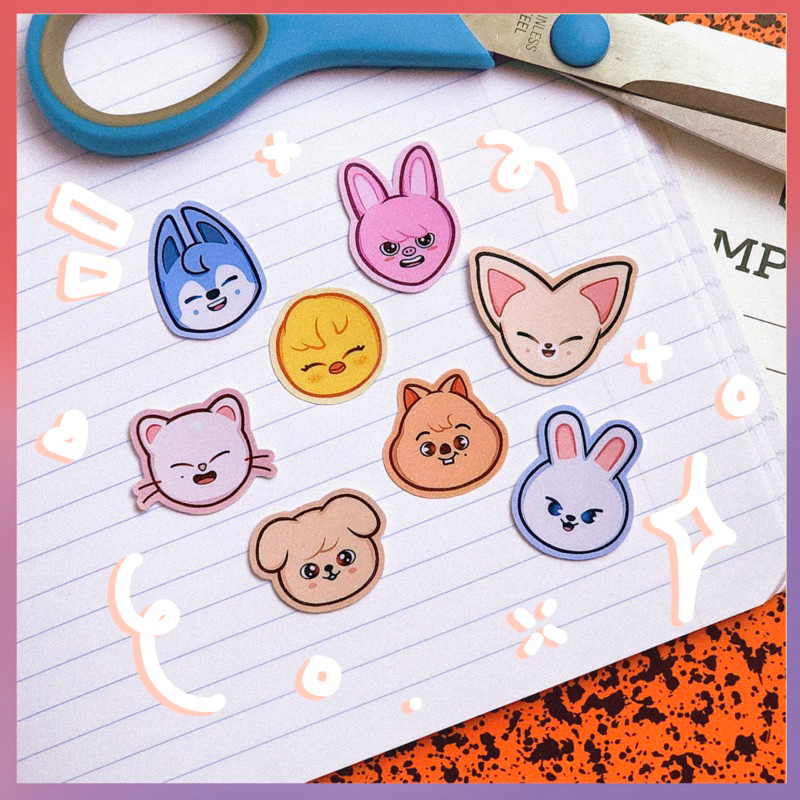 [STRAY KIDS] SKZOO bubble head vinyl sticker pack | Shopee Singapore