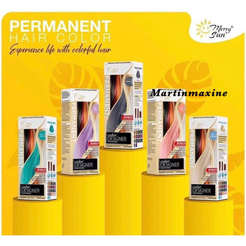 Merry Sun Permanent hair color Set (Special edition) | Shopee Singapore