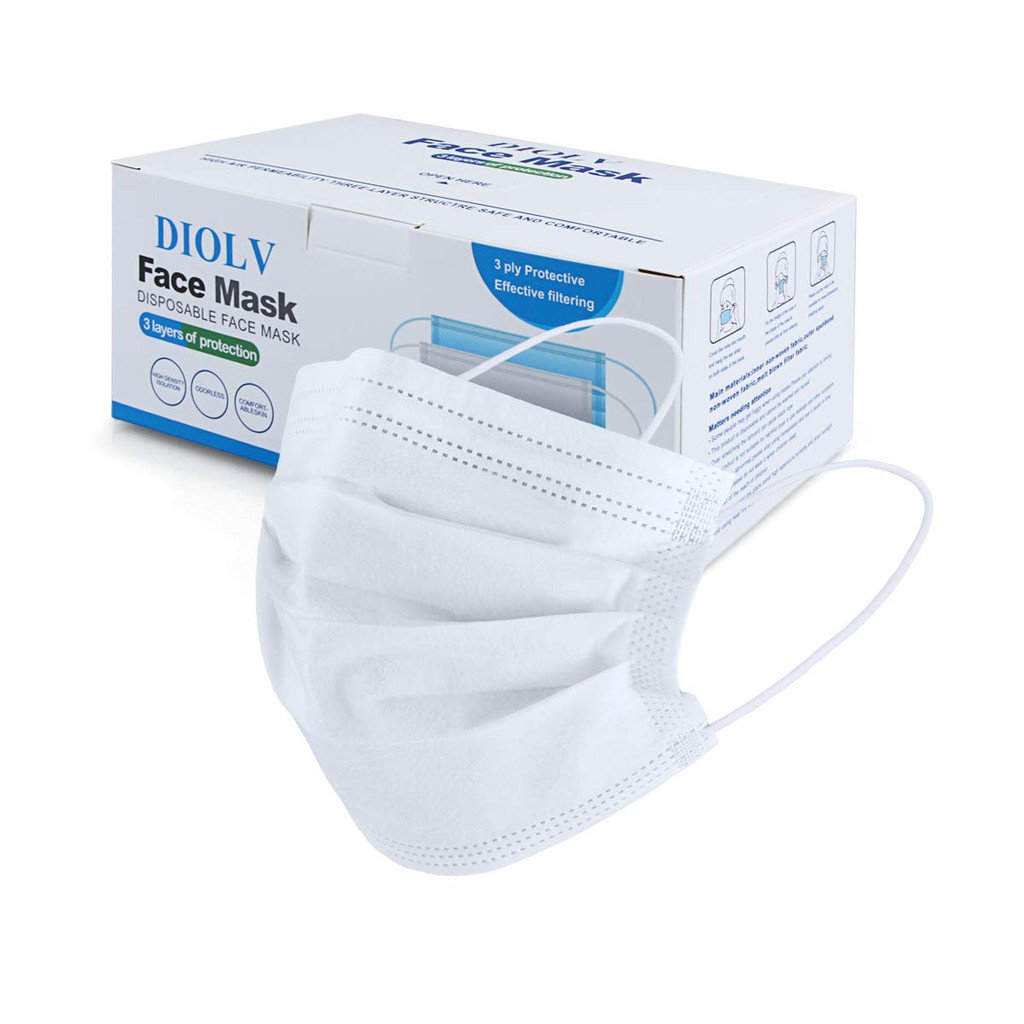 3-Ply White MAKAPAL NO BOX Disposable Surgical Face Mask 50 pcs ...